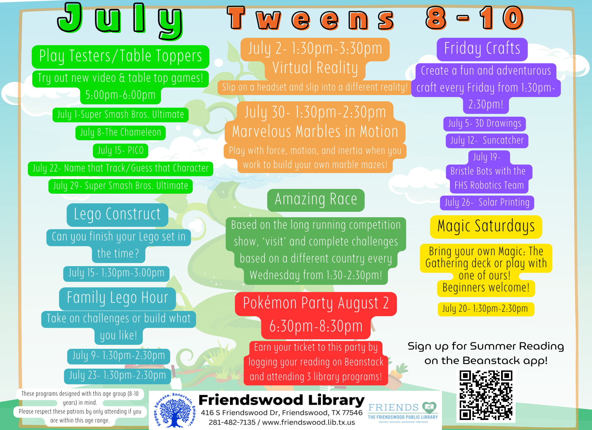 Youth Services – Friendswood Library